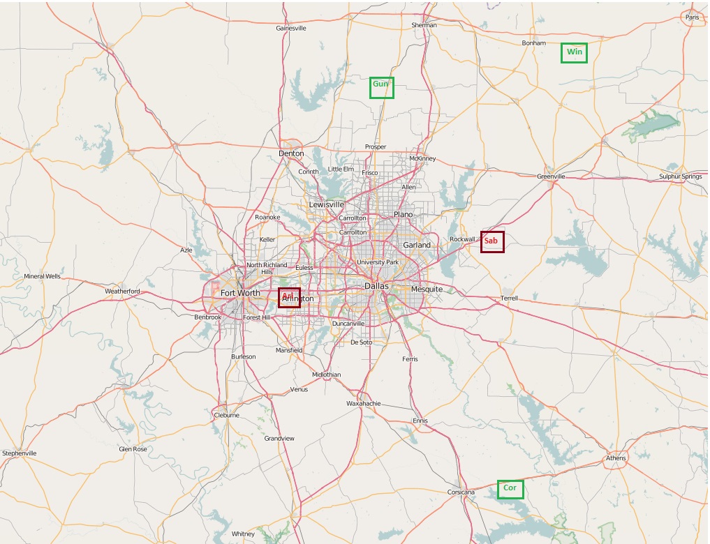 Dallas Area Rocket Society - Launch Sites